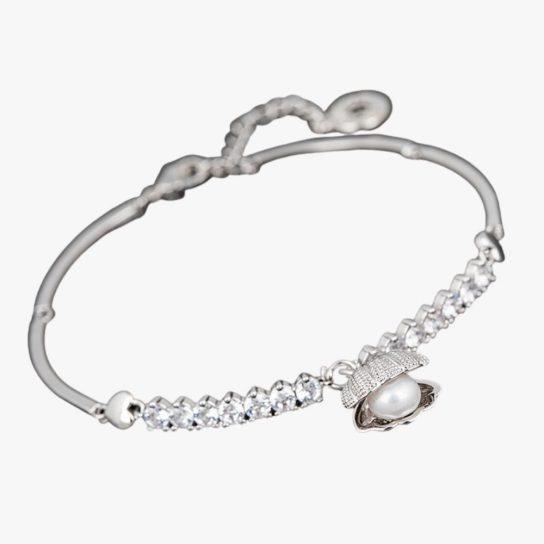Equilibrium Jewellery Pearl Shell Diamante Bracelet | Asko Jewellers